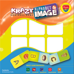 Mind Wealth Krazy Alphabet and Image Dominoes Game Price in India - Buy ...