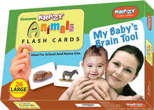 Mind Wealth Krazy Common Animals Flash Cards - My Baby'S Brain Tool ...