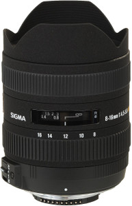 SIGMA 8 - 16 mm F4.5-5.6 DC HSM for Canon Digital SLR Macro Zoom Lens ...