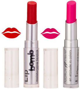 Color Fever Creamy Matte profissional77160408Red, Neon Pink Lipstick ...