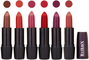 RYTHMX Multi Shade Soft Matte Lipstick (Pack of 6) 998 - Price in India ...
