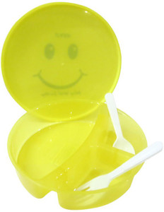 Flipkart.com | DCS Smiley Face LunchBox with Spoon Fork Food Grade ...