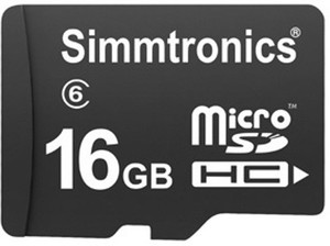 Simmtronics Ultra 16 GB MicroSD Card Class 6 6 MB/s Memory Card ...