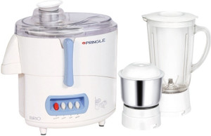 PRINGLE Brio 500 W Juicer Mixer Grinder (2 Jars, White) Price in India ...