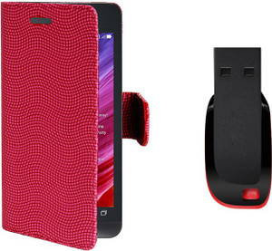 Koloredge Flip Cover & 8GB Pen Drive Asus Zenfone 4 Accessory Combo ...