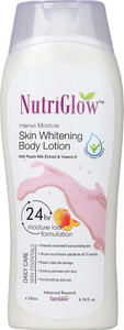NutriGlow Skin Whitening Body Lotion with Peach Milk Extract & Vitamin ...