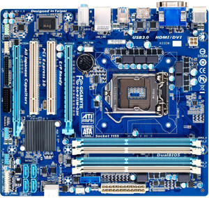 GIGABYTE GA-B75M-D3H LGA 1155Socket Micro-ATX Intel B75 Chipset DDR3 ...