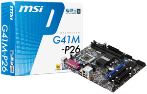 MSI G41M-P26 LGA 775Socket Micro-ATX Intel G41 Chipset DDR3 Motherboard ...