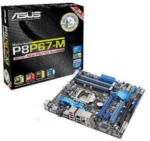 ASUS P8P67-M LGA 1155Socket Micro-ATX Intel P67 Chipset DDR3 ...