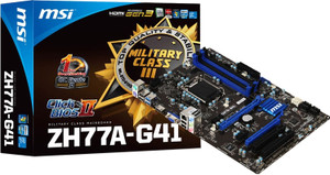 MSI ZH77A-G41 LGA 1155Socket ATX Intel H77 Chipset DDR3 Motherboard ...
