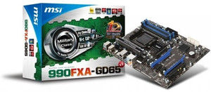 MSI 990FXA-GD65 V2 AM3+Socket ATX Chipset DDR3 Motherboard for Desktop ...