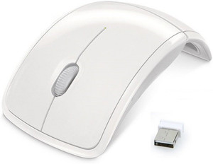 ADNet White Sleek 2.0 Arc Wireless Ambidextrous Optical Mouse - ADNet ...