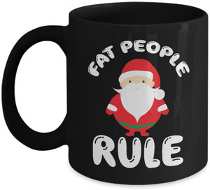 Muggies Magic Design for best Fat People Rule Christmas Ceramic Coffee ...
