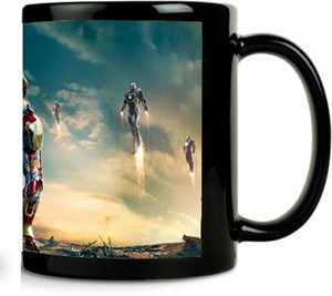 LYCANS Iron Man-LYSCFMB0087 Ceramic Coffee Mug Price in India - Buy ...