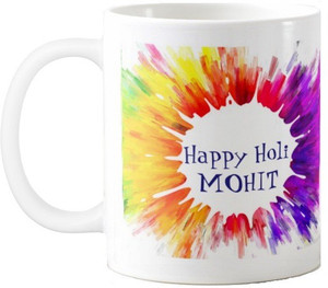 Exoctic Silver Happy Holi Mohit Series002 Ceramic Coffee Mug Price in ...