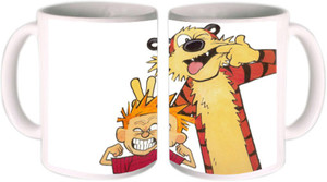 SHOPMILLIONS Calvin And Hobbes Funny Ceramic Coffee Mug Price in India ...