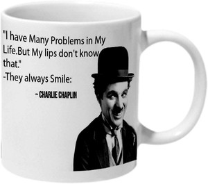 Mooch Wale Charlie Chaplin They Always Smile Ceramic Coffee Mug Price ...