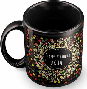 Posterchacha Akila Name Happy Birthday Gift Ceramic Coffee Mug Price in ...
