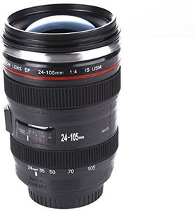 MAXED Black Camera Lens Flask Innovative Gifting CL-47 Stainless Steel ...