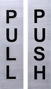 SIGNAGES Steel PUSH PULL Name Plate Price in India - Buy SIGNAGES Steel ...