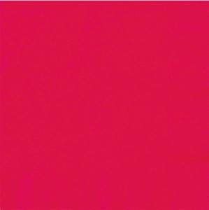 MyBirthdaySupplies Ruby Red Beverage Napkins (20) Red Paper Napkins ...