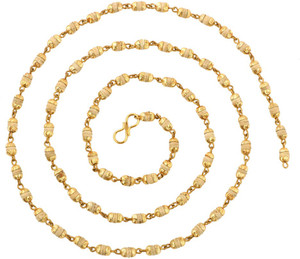 the jewelbox Tulsi Chandan Mala Gold-plated Plated Copper Chain Price ...