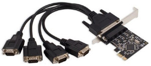 Wiretech PCI Express to 4 port Serial card(Moschip chipset) Network ...