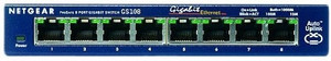 NETGEAR Prosafe 8 Port Gigabit Smart GS108T 8 Ports 10||100||1000 Fully ...
