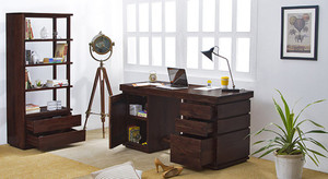 Urban Ladder Vector Executive Solid Wood Study Table Price in India ...