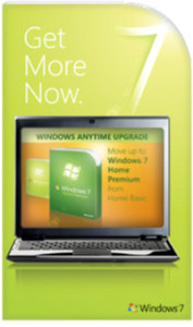 MICROSOFT Windows Anytime Upgrade Win 7 Home Basic to Win 7 Home ...