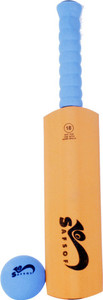 Safsof 18 Inches Rubber Foam Cricket Bat Ball - Orange Cricket Kit ...
