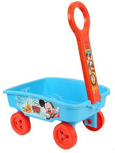 DISNEY Mickey & Friends Toy Wagon for Kids Cart Non Battery Operated ...