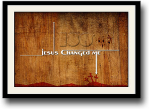 Artifa Jesus changed me Canvas 10 inch x 14 inch Painting Price in ...