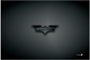 Pics And You Batman Logo With Texture Digital Reprint 12 inch x 18 inch ...