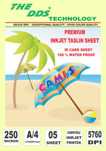Flipkart.com | DDS Inkjet TASLIN ID CARD 5 sheet pack A/4 250 gsm ...