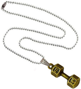Men Style Bodybuilding Barbell Dumbbell Charm SPn011014 Alloy Pendant ...