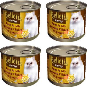 Bellota In Topping Chicken Tuna 0.185 kg (4x0.05 kg) Wet Adult Dog Food ...