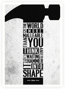 The World Is More Malleable Bono Famous Inspirational Quotes Paper ...