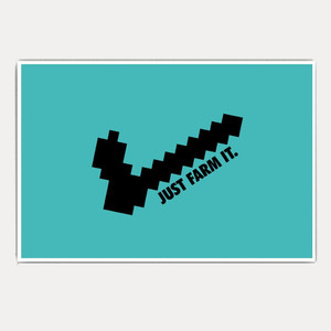 Minecraft Sword (18x12) Paper Print - Abstract posters in India - Buy ...