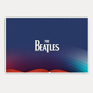 The Beatles Minimal Logo Art (18x12) Paper Print - Abstract posters in ...