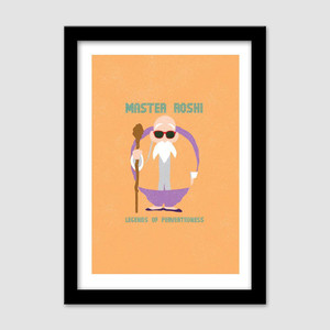 Master Roshi Dragon Ball Laminated & Framed, Dual-Utility (Wall Mounted ...
