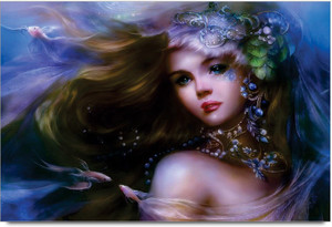 Amy Old Vintage Alone Girl Art 3D Poster - Art & Paintings posters in ...