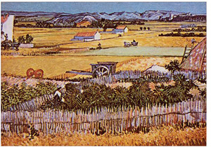 The Harvest (Code Vg-1150) Fine Art Print - Vincent van Gogh posters ...