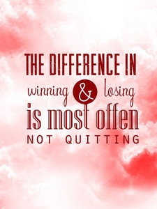 Difference In Winning Vs Loosing Quote Photographic Paper - Pop Art ...