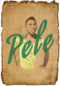 Pele Legend Poster Paper Print - Sports, Gaming, Pop Art, Personalities ...