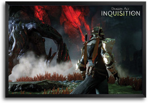 Dragon Age Inquisition Character Artwork Laminated Framed Paper Print ...