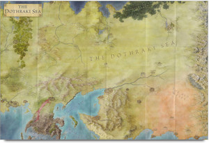Amy The Dothraki Sea Map Resembling The Whole Area 3D Poster - Maps ...