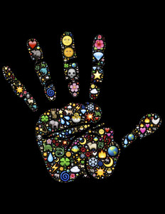 Hand Word Art Paper Print - Shoping Inc posters - Art & Paintings ...