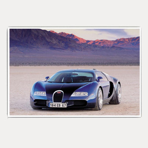Bugatti Veyron Front View Super Car (18x12) Paper Print - Abstract ...
