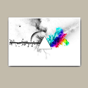 Pink Floyd Dark Side Of The Moon Incredible Artwork Wall Hang Fine Art ...